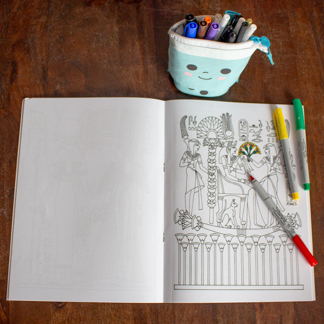 Ancient Egyptian Coloring Book - 16 pages - 8 x 11" – Discoveries ...