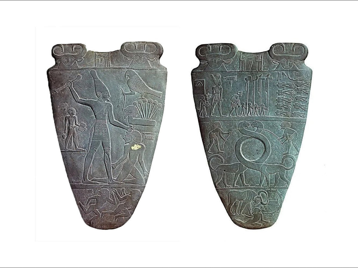 Egyptian Artifact: The Narmer Palette – Discoveries Egyptian Imports