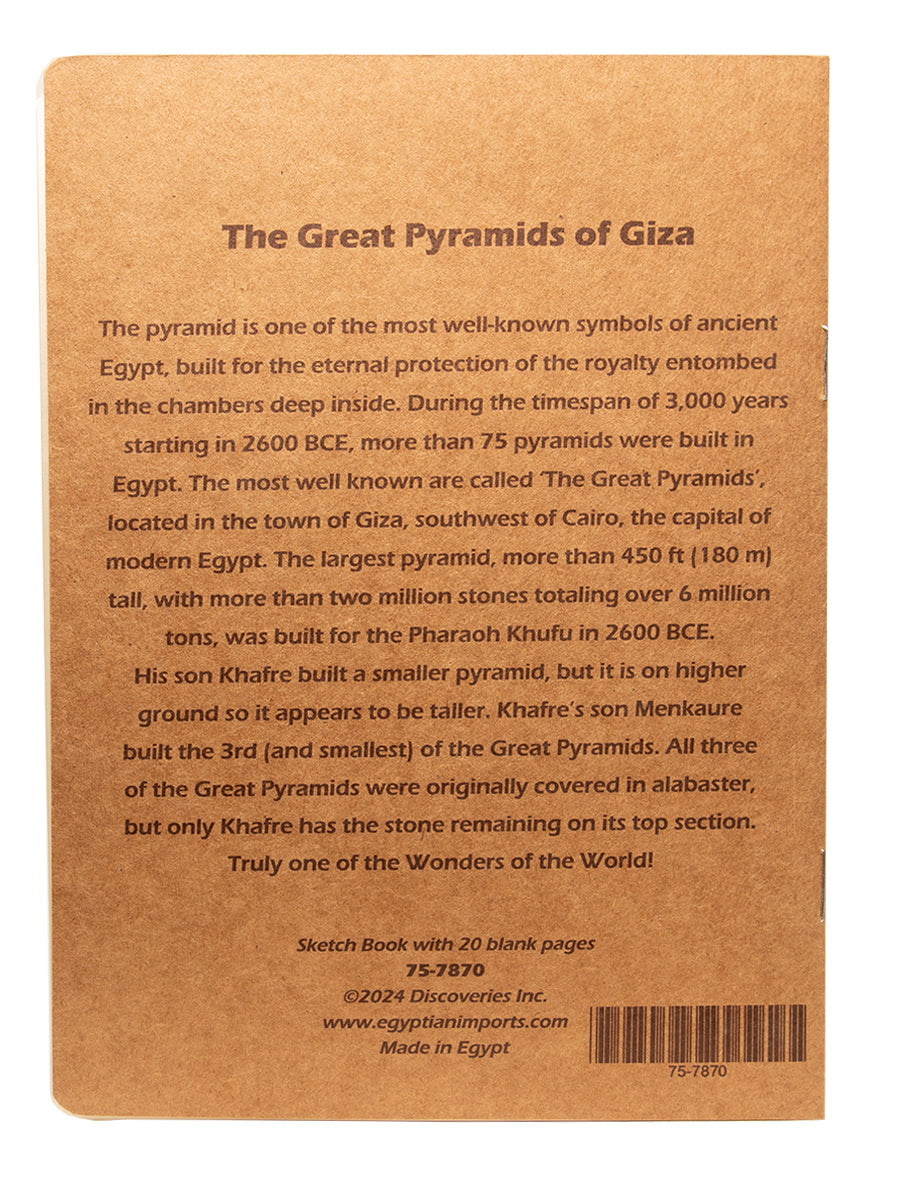 Sketchbook - Pyramids (20 blank pages) - 5.5" x 8.25" – Discoveries ...