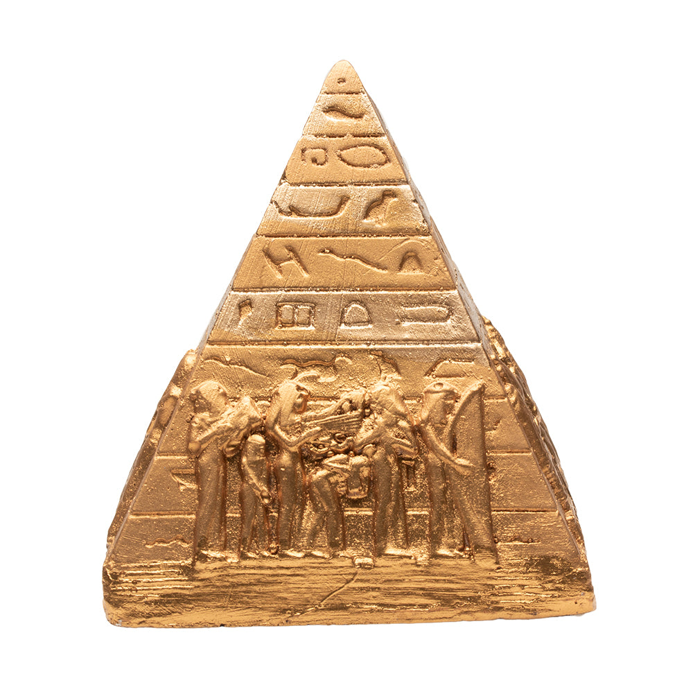 Egyptian Golden Pyramid Statue - 3" – Discoveries Egyptian Imports