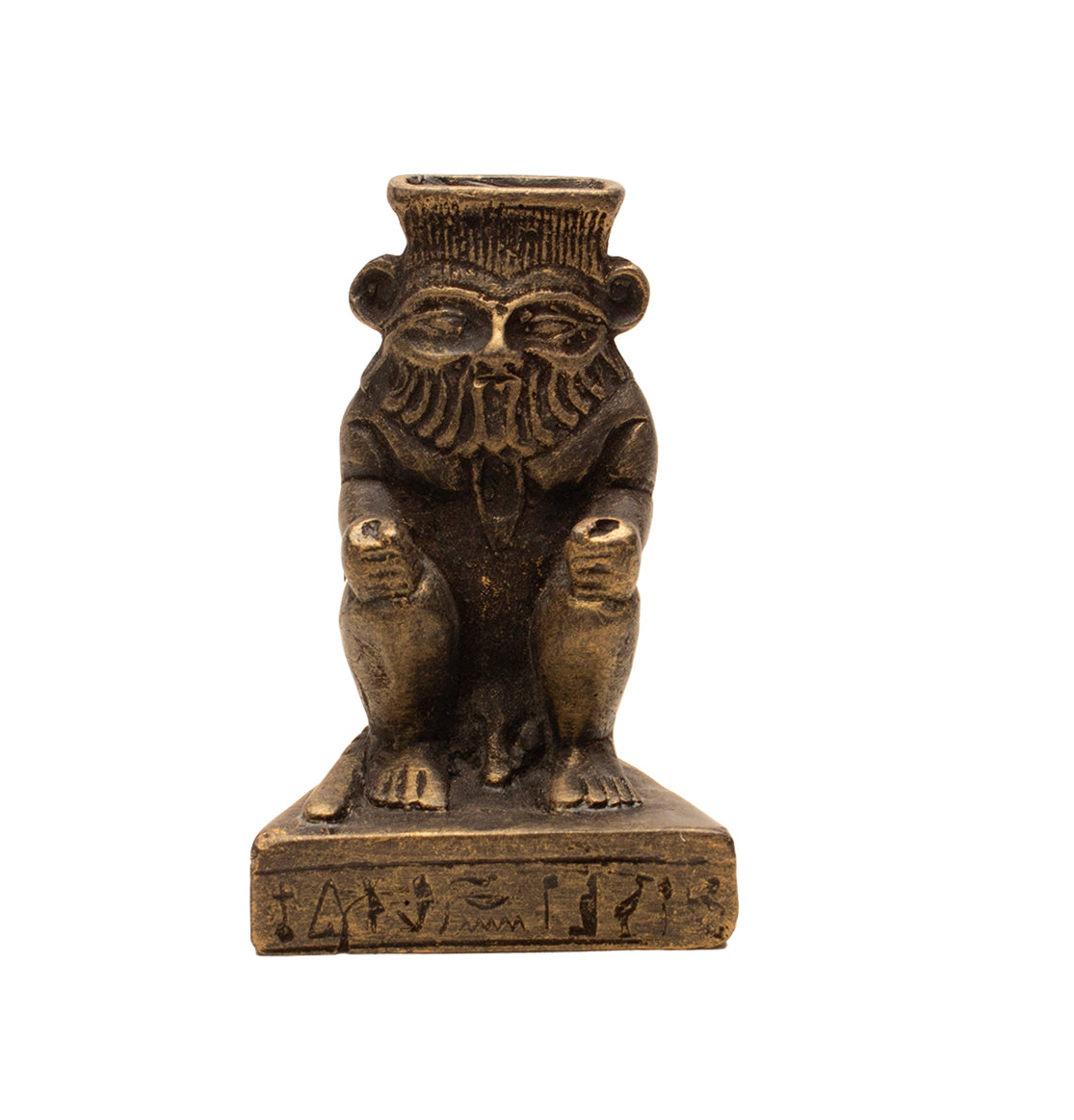 Bes Statue Bronze - Egyptian God - Made in Egypt – Discoveries Egyptian ...